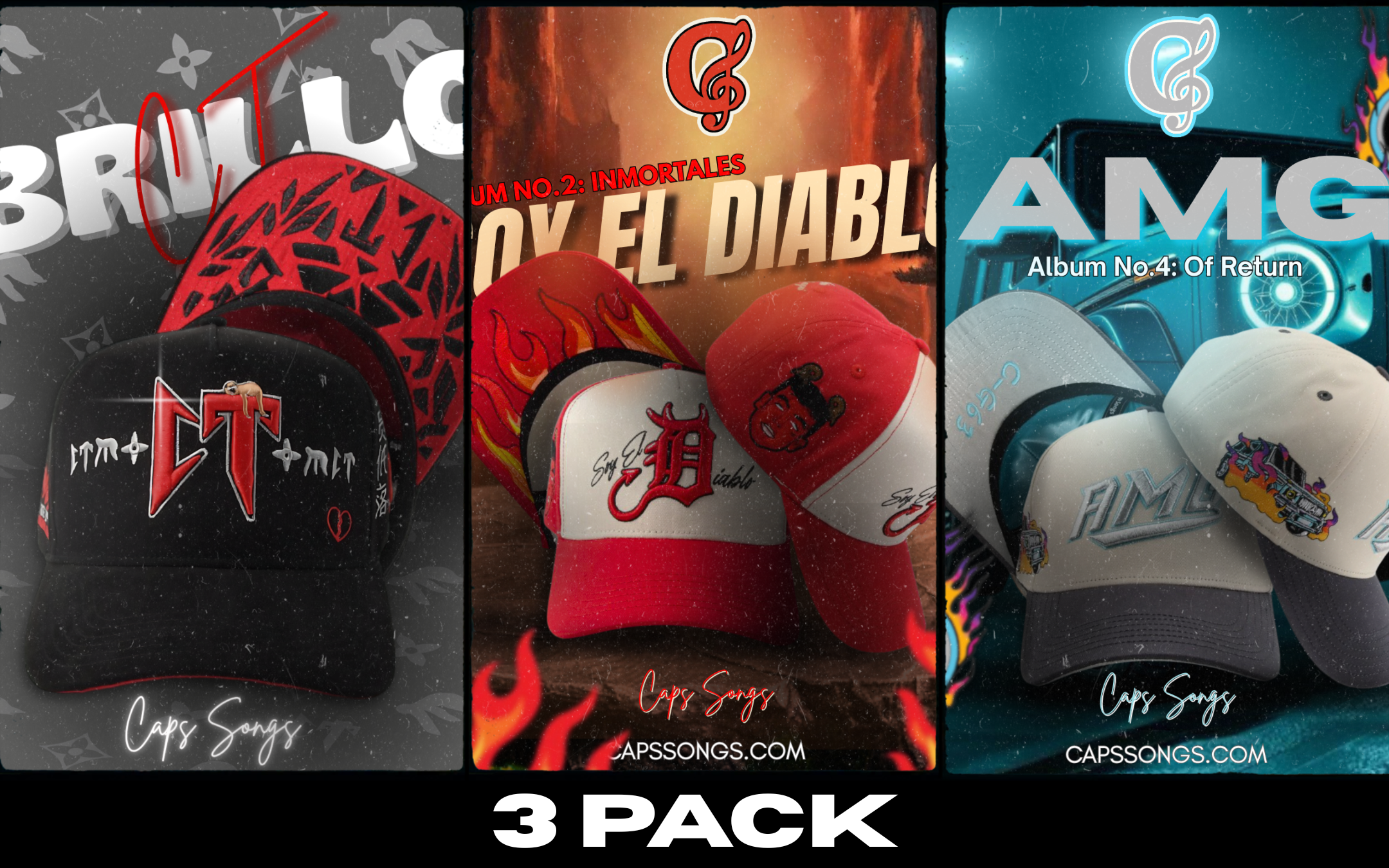 Corridos Tumbados - 3 Pack – Caps Songs